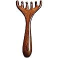 Sandalwood Scalp Massager - Sandalwood Deer Antlers Comb,Wooden Deer ...