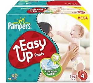 Pampers Easy-Up Pants 4 Maxi 7-15kg/16-34lbs x 90: Amazon.co.uk: Grocery