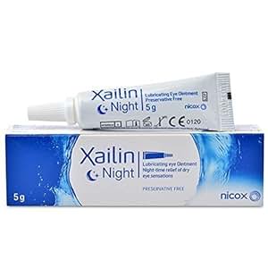 Xailin Night Lubricating Eye Ointment 5gram: Amazon.co.uk: Health ...