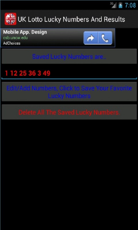 UK Lotto Lucky Number Generator and Drawing Results (no advertisements ...