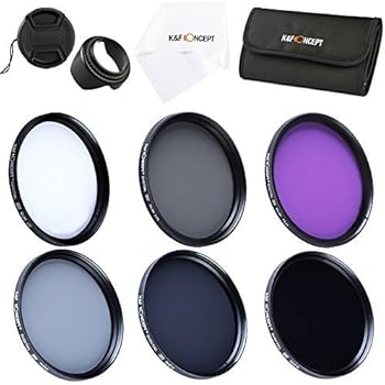 Set de 3 filtres 58mm Haute définition (filtre UV, filtre Fluorescent ...