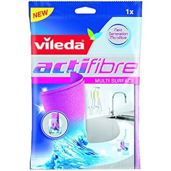 Vileda Actifibre Cloth for Cleaning Glass - Yellow: Amazon.co.uk ...