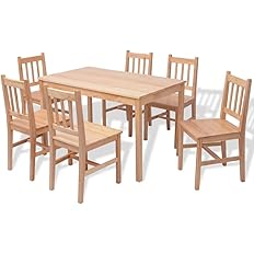 Buy Argos Home Raye Solid Wood Dining Table Chairs Dining Table And ...
