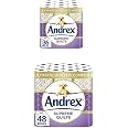 Andrex Supreme Quilts Quilted Toilet Paper - 84 Toilet Roll Pack - 25% ...
