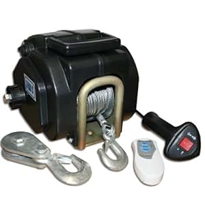 Electric Trailer Winch for Boats 12V with Remote Control: Amazon.co.uk ...