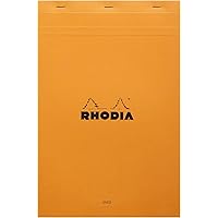 RHODIA 182012C - Stapled Notepad "Le R" No. 18 Black - A4 - Lined - 70 ...
