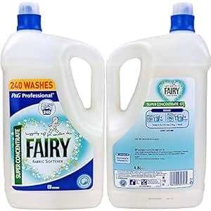 2 x Fairy Fabric Softener Conditioner Super Concentrate 4.8L - 240 ...