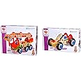 Eichhorn 100039085 - Constructor Feuerwehrauto, 155 TLG., Holz-Konstruktions-Set & 100039016 ...