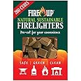 FIRE UP Natural Sustainable Firelighters, Box of 200 : Amazon.co.uk ...