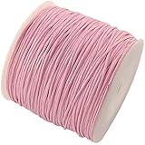 PandaHall 100 Yards/Roll Braided Cotton Cord 1mm Waxed Cotton Cord ...