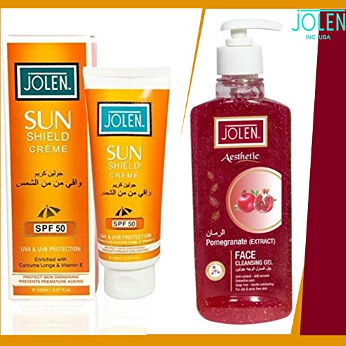 Jolen Summer Combo - (Aesthetic Pomegranate Cleansing Gel + UV ...