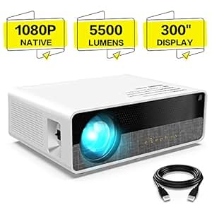 ELEPHAS Projector Q9 Native 1080P HD Video Projector: Amazon.co.uk ...