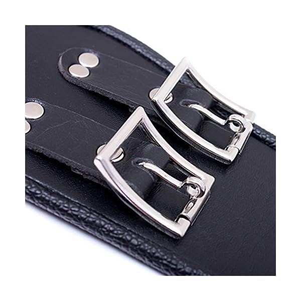 Roluck Leder Halsbänder mit Große O-Ring 2 Schloss Flirt Gothic BDSM ...