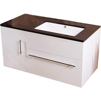 1000 Vanity Unit with Basin for Bathroom Ensuite - Wall Hung Soft ...
