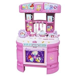 Disney Princess Mega Kitchen Double Sided 17pc Playset Kids Cook Play ...