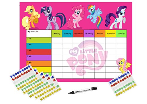 Buy My Little Pony Re-usable Reward Chart, (including FREE Star ...