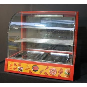 Electric Commercial Large Hot Food Pie Warmer Heated Warm Showcase ...