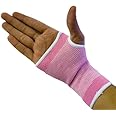 2 x Pink Elasticated Hand Palm Wrist Support Glove Elastic Brace Sleeve ...