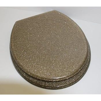 GOLD GLITTER SPARKLE BLING RESIN TOILET SEAT: Amazon.co.uk: Kitchen & Home