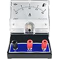 Analog Ammeter DC Current Meter Rectangular Panel Mounted Electricity ...