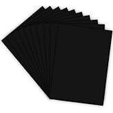 Lakeer A4 Black Color Paper/Sheet 180-210 GSM Pack of 50 Sheets-Black ...