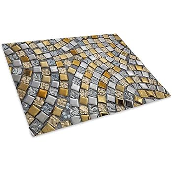 Large Glass Worktop Saver - Bright Yellow - 50 x 40cm: Amazon.co.uk ...