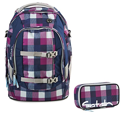 Satch Schulrucksack-Set 2-TLG Pack Berry Carry Lila - schultasche.im ...