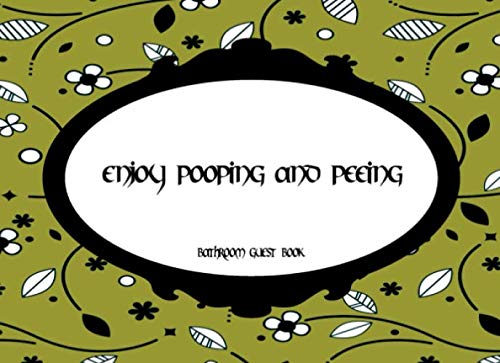 Enjoy Pooping and Peeing: Bathroom guest book: Amazon.co.uk: 87, sam ...