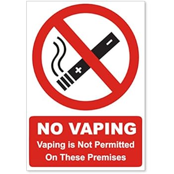 Health & Safety Signs - No Smoking or Vaping - A5 Self Adhesive HSAW ...