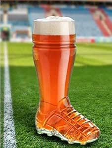 Beer Glass Football Rugby Boot Mug Pint FIFA UEFA Euros Football Soccer ...