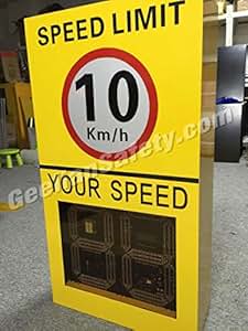 Outdoor LED Flashing Road Traffic Solar Radar Speed Detectors Sign GL ...