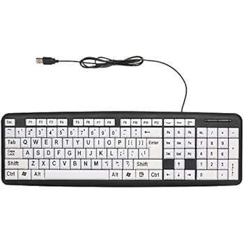 Geemarc Standard Big Letter Computer Keyboard- UK Version: Amazon.co.uk ...