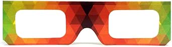 GloFX Paper Cardboard Diffraction Glasses – Geometric Rainbow (10 Pack ...