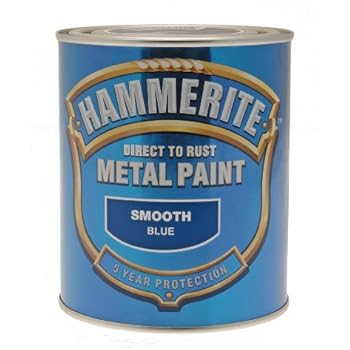 Hammerite Metal Paint Smooth ICI 5092826 750ml - Blue: Amazon.co.uk ...