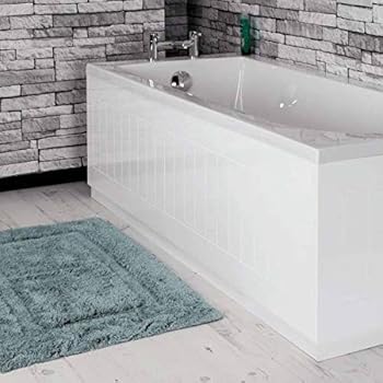 VeeBath Linx Universal Front Side Bath Panel White Gloss Moisture ...