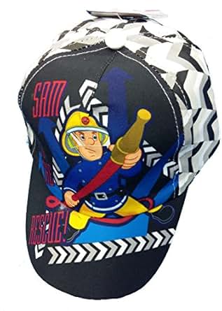 Official Licensed Fireman Sam Black Childrens Hat Cap - Licensed ...