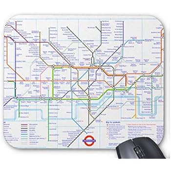 London Underground Tube Map Desktop Computer Mouse Mat: Amazon.co.uk ...