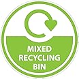 General waste bin, recycling sign - Self adhesive sticker (150mm x ...