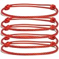 SUSVIJ Evil Eye Black Thread Bracelet Pack of 6, Adjustable Protection ...