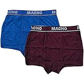 Macho Men's Cotton Mini Fine Assorted Trunk Pack of 4 (Size :85 CM ...
