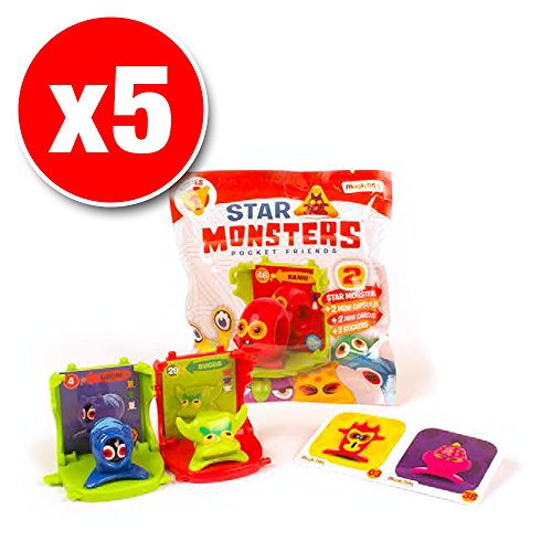 Star Monsters Pocket Friends Series 1 - Mini Capsule Pack x5 (Random ...