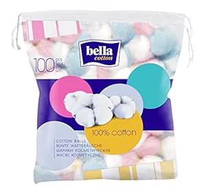 Buy Bella Cotton Cosmetic Balls Colored - 100 Pcs Online at Low Prices ...
