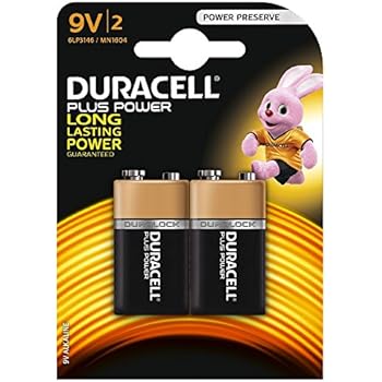 Duracell MN1604 Plus Power 9v Batteries, 2 Batteries: Amazon.co.uk ...