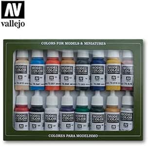 Vallejo Model Color Napoleonic Acrylic Paint Set - Assorted Colours ...