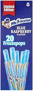 Mr Freeze Limited Edition Blue Raspberry Flavour Freezepops (20 x 45ml ...