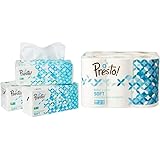 Amazon Brand - Presto! 2 Ply Facial Tissue Soft Pack - 200 Pulls (Pack ...