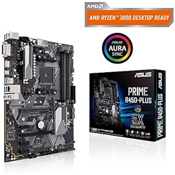 ASUS Prime B450-PLUS ATX Motherboard, AMD Socket AM4, Ryzen 3000 Ready ...