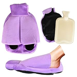 ASAB Large Rubber Hot Water Bottle Natural Heated Foot Warmer Cosy Snug ...