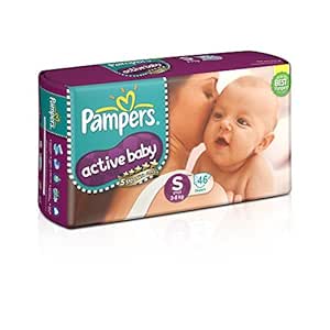 Buy Pampers Active Baby Diapers, Small, 46 Count Online at Low Prices ...
