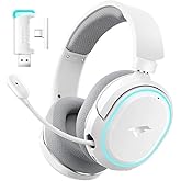 Picun G2 Wireless Gaming Headset, 7.1 Surround Sound, 2.4GHz USB Gaming ...